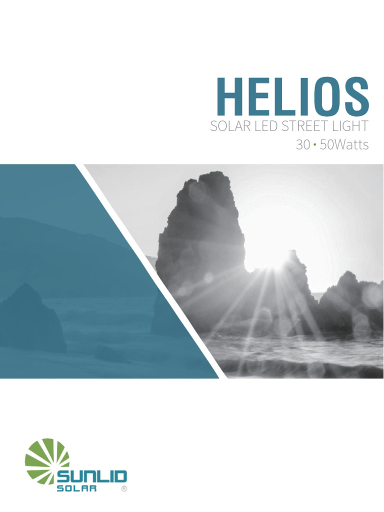 Helios Solar Street Light | PDF | Solar Panel | Electrical Engineering