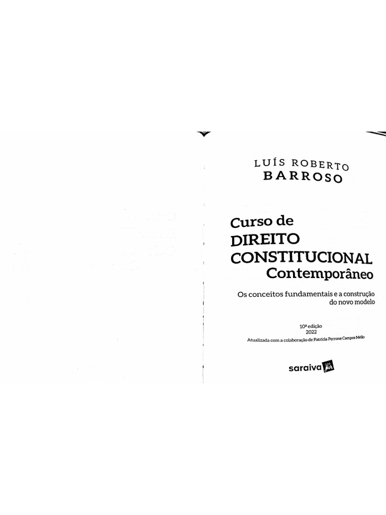 Texto 3. Barroso. Curso de Direito Constitucional Contemporâneo. P 106-116 | PDF