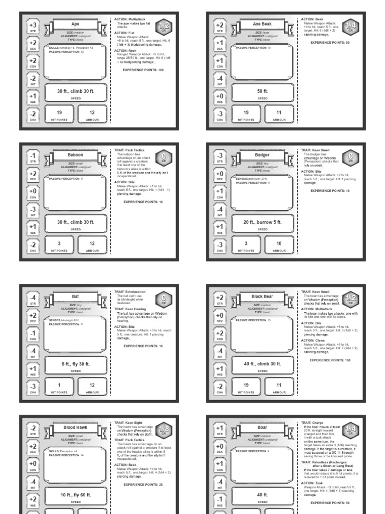 Druid Beasts Inc Moon | PDF