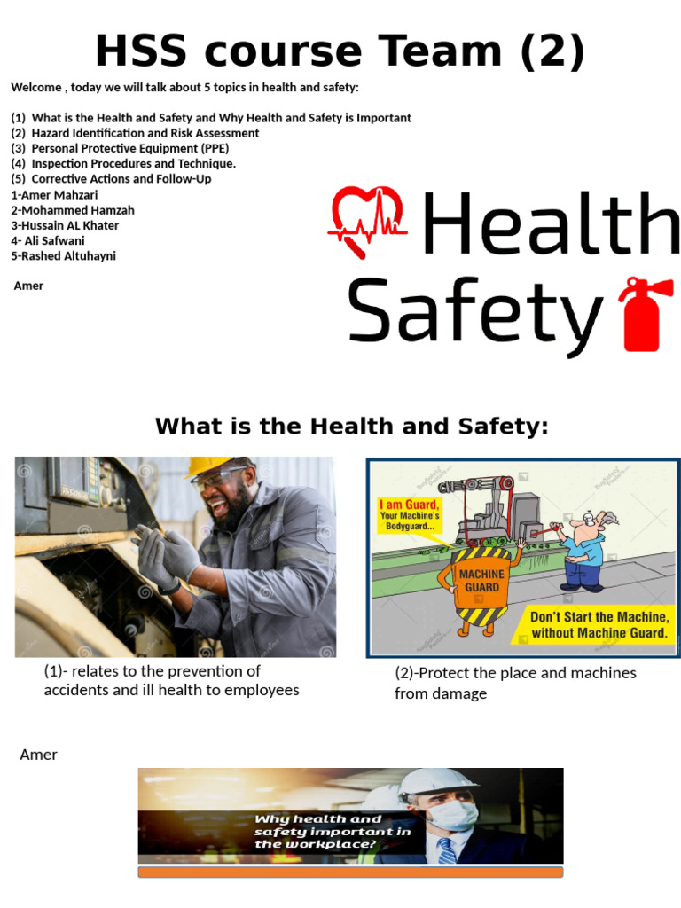 HSS Course Team (2) | PDF | Personal Protective Equipment ...