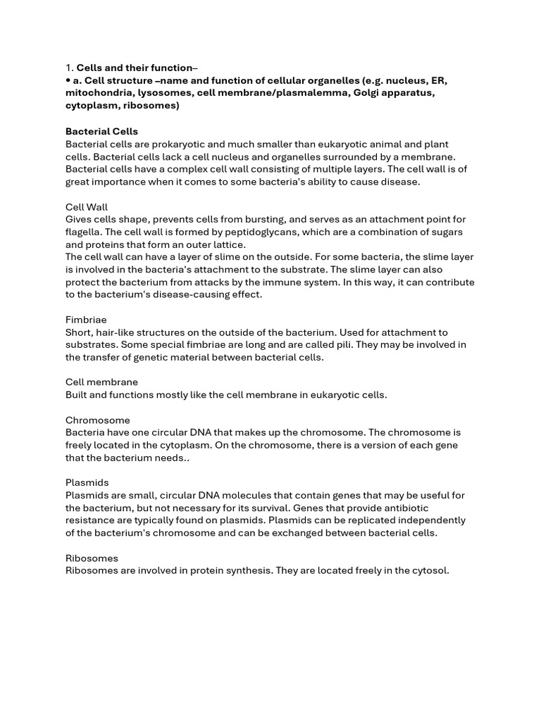 Cells and Their Function | PDF | Meiosis | Messenger Rna