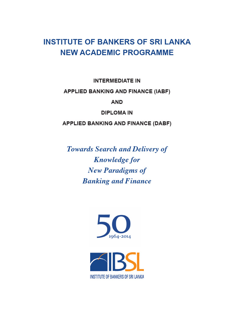 IBSL - Academic Program | PDF | Economics | Money