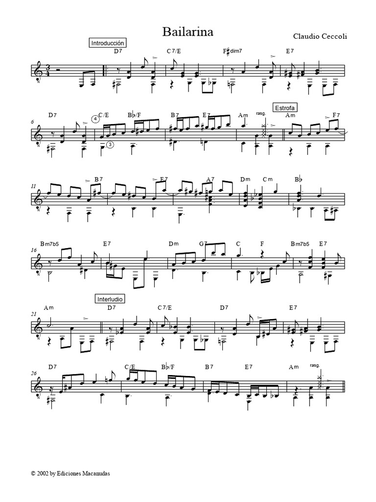 Claudio Ceccoli - Bailarina | PDF