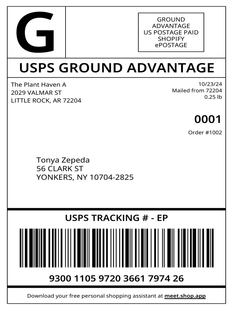 Shipping Label 1002 1024 | PDF