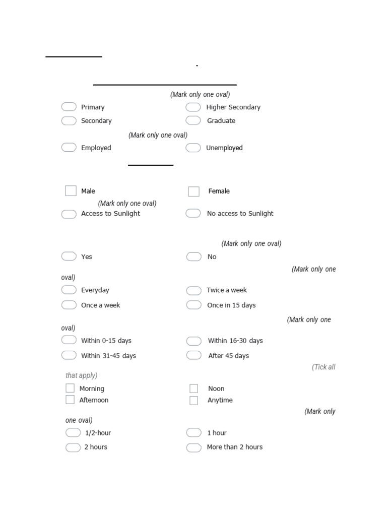 final Questionnaire | PDF