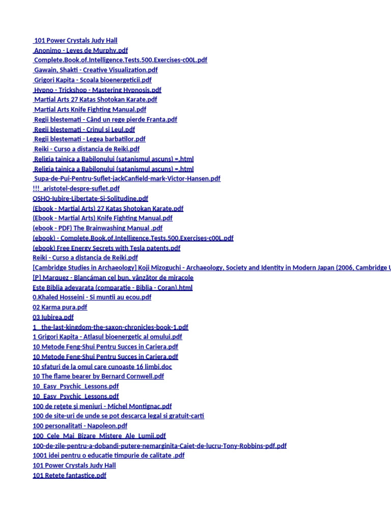 Toate Cartile 2013 9 Martie 2024 Excel Pdf