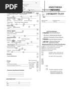 10 Adult Anesthesia Pre-Operative Evaluation Form | PDF | Anesthesia ...