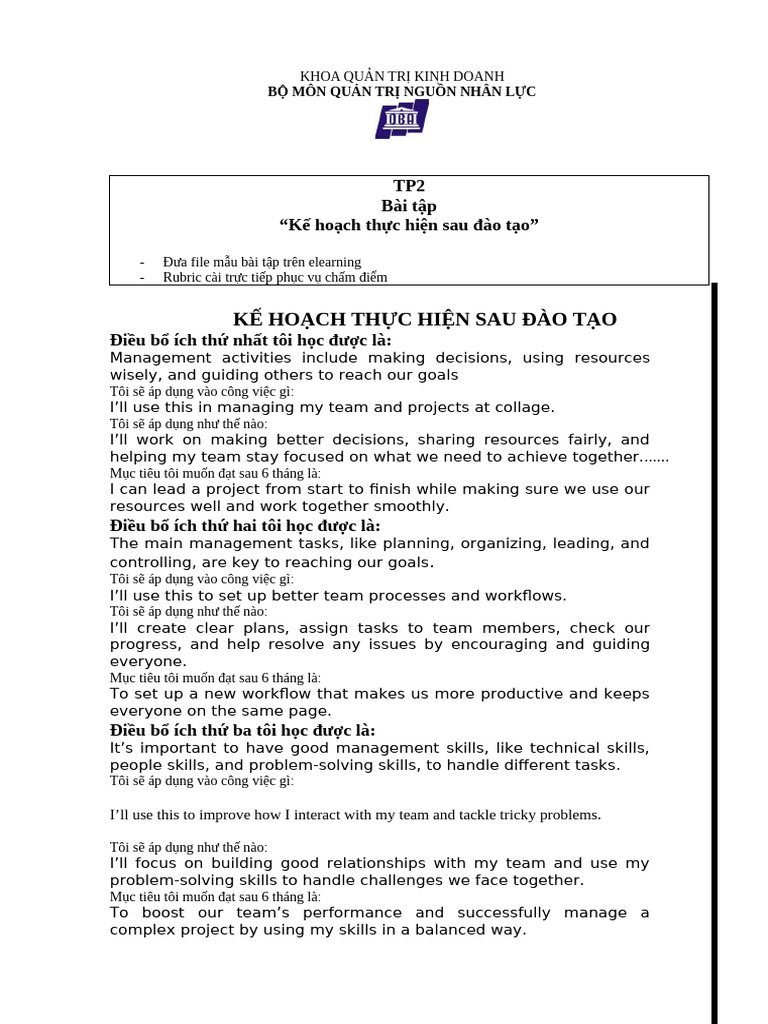 BaiTapTP2 Chap1 | PDF