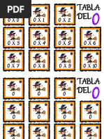 Tablas de Multiplicar 2 al 9 | PDF