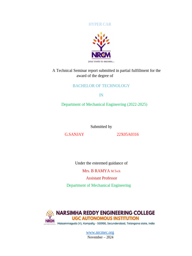 Sanjay Final Report 0 | PDF