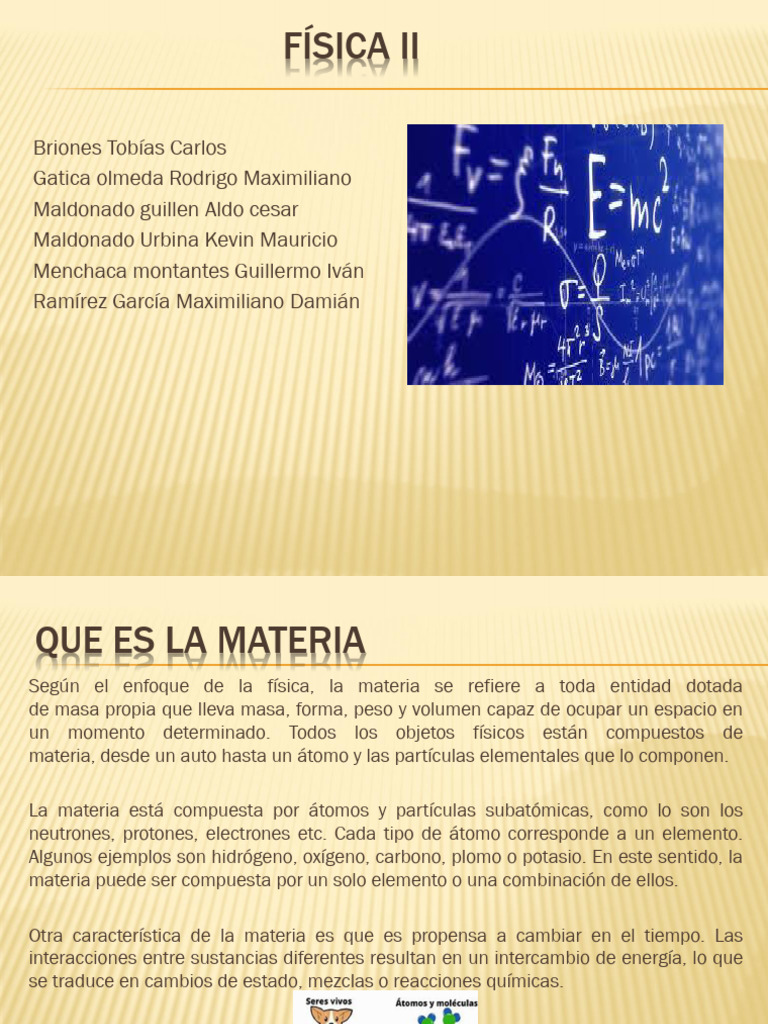 Propiedades y Estados de la Materia | PDF | Importar | Gases