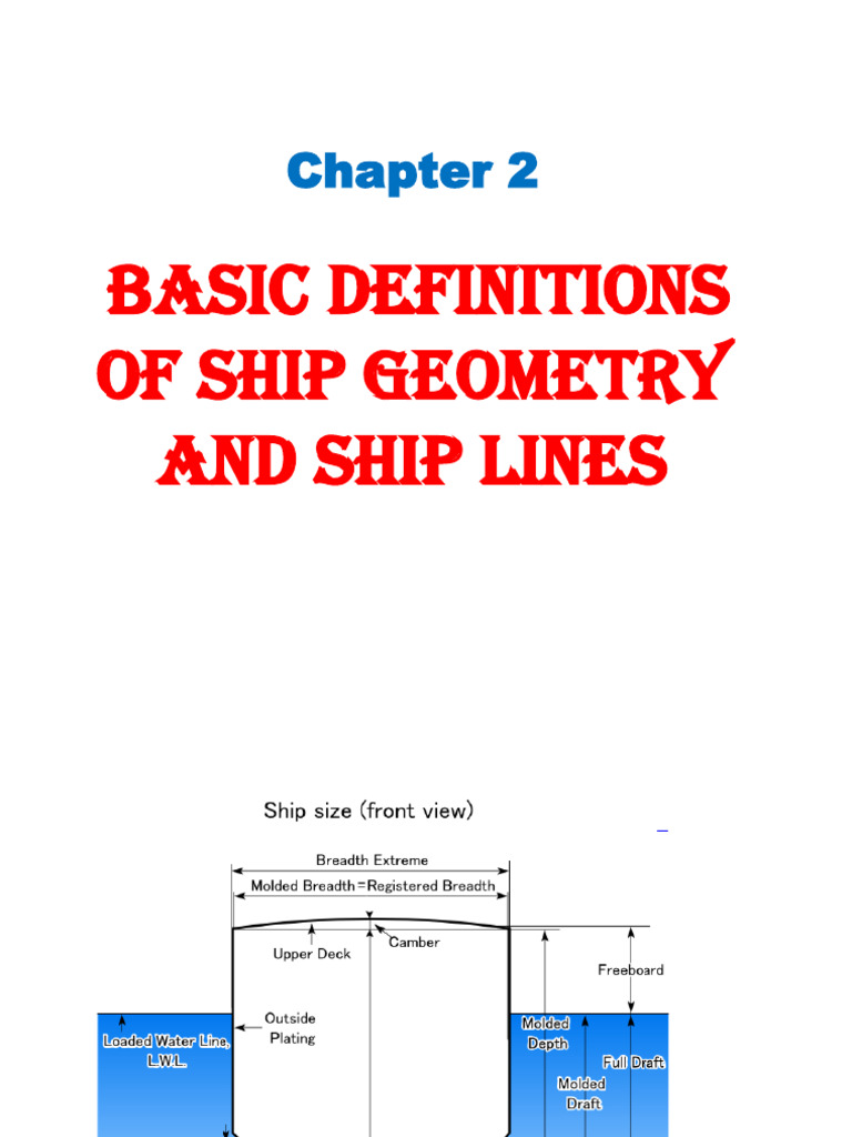 Ship Geometry and Ship Lines | PDF | Tonnage | Ships