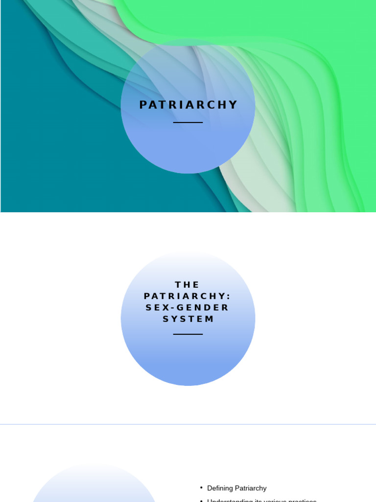 Understanding Patriarchy Systems | PDF | Patriarchy