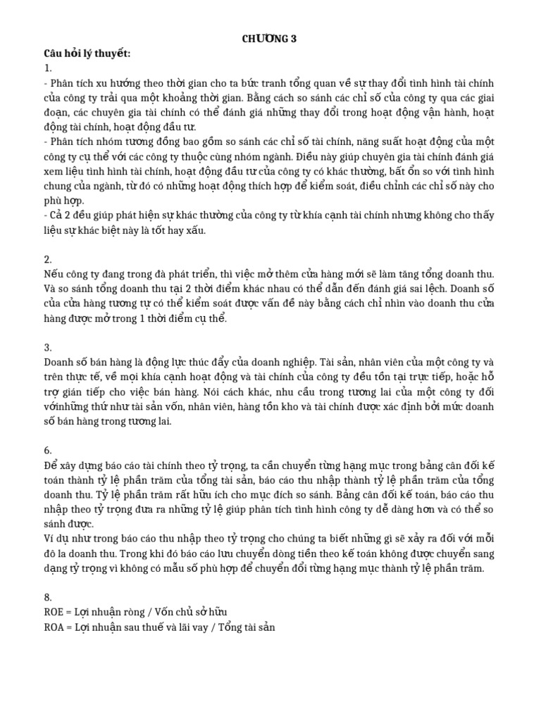 Cau Hoi Ly Thuyet Va Bai Tap C3 - TCDN | PDF