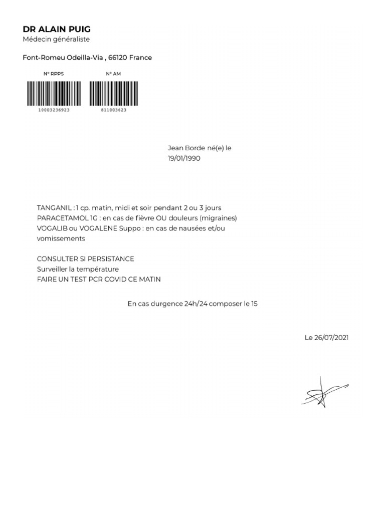 Ordonnance DR Alain Puig | PDF