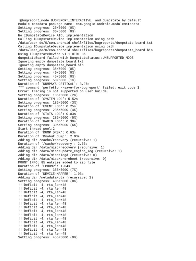 Dumpstate Log | PDF | Computing | Data Management