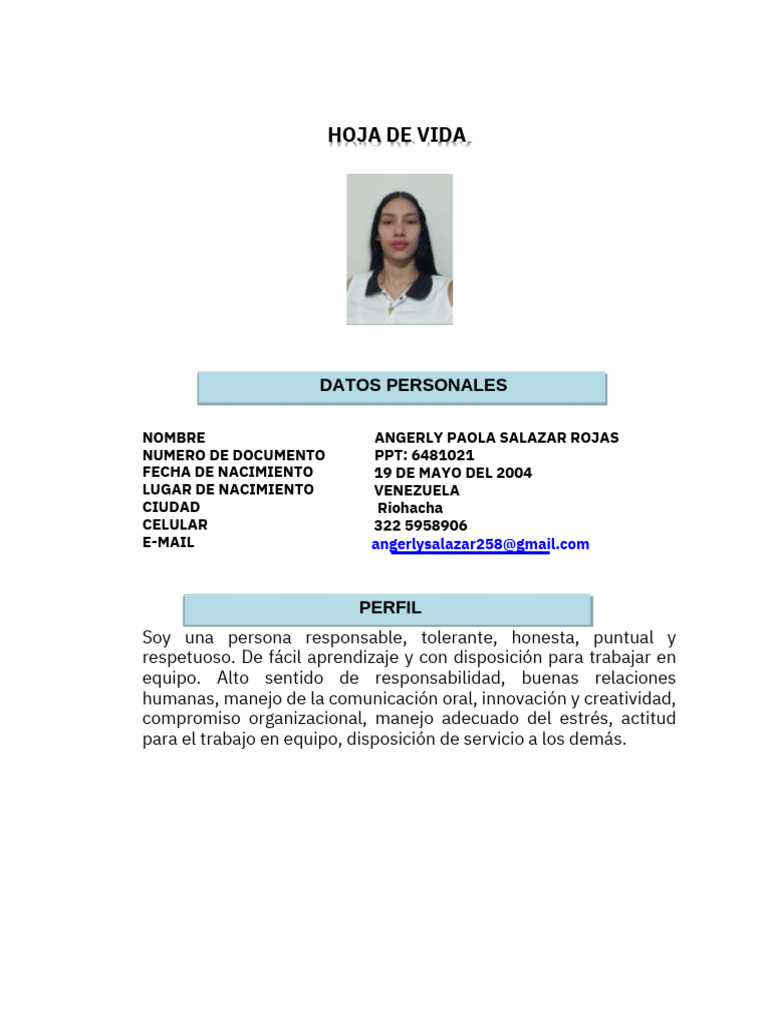 Hoja de Vida. Angerly..pdf - 20240925 - 193718 - 0000 | PDF