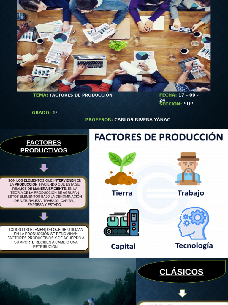 1 Factores de Producción Economia-1 | PDF | Factores de producción ...