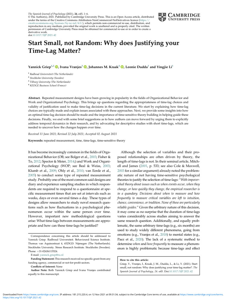 Start Small Not Random Why Does Justifying Your Ti | PDF | Theory ...