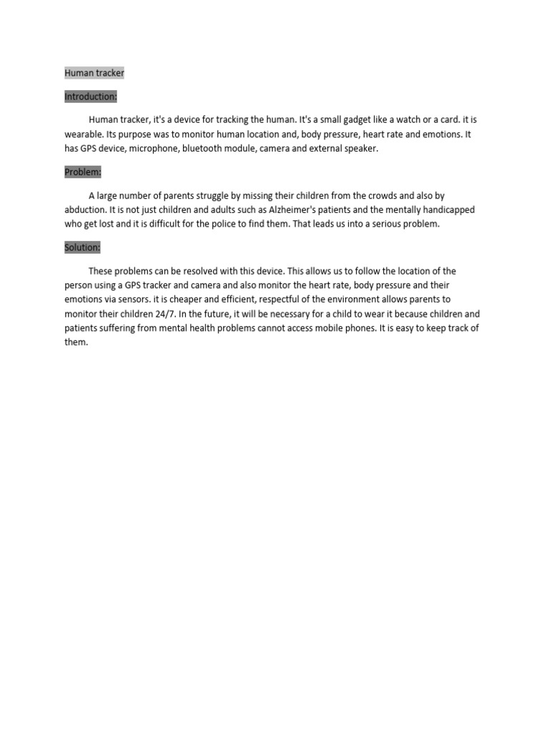 Human Tracker-1 | PDF