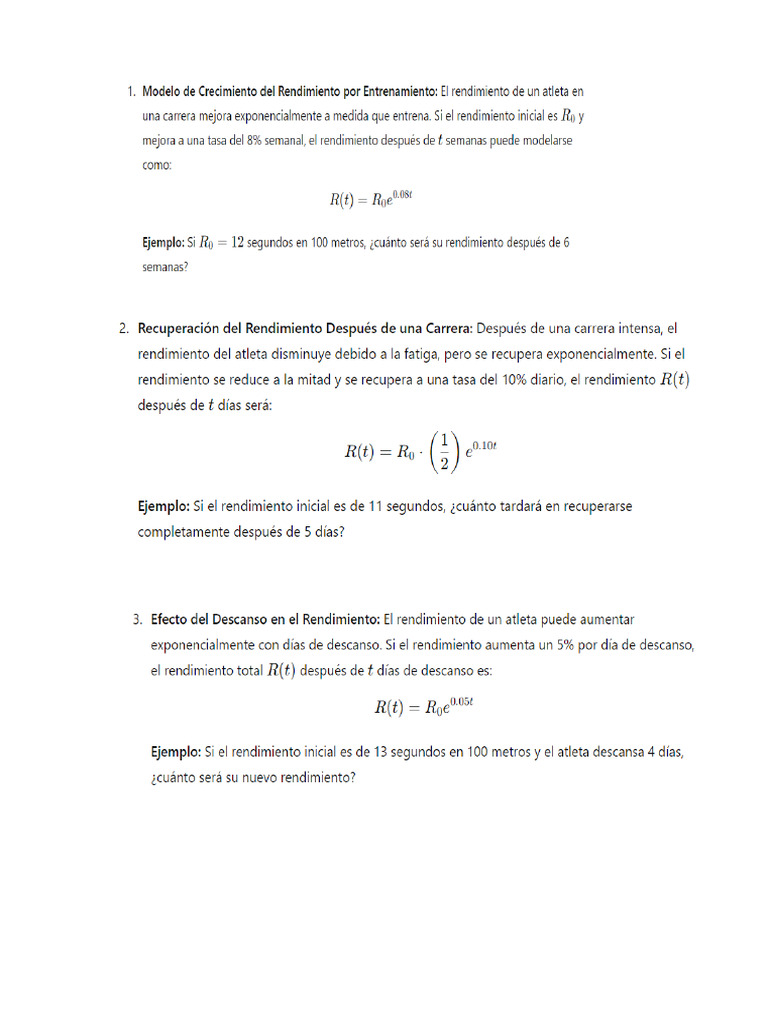 Modelo de Rendimiento | PDF