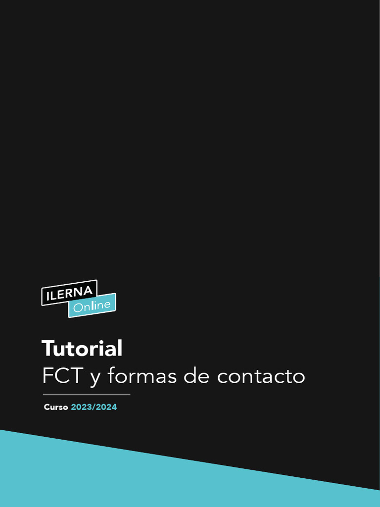 Tutorial FCT y Formas de Contacto | PDF