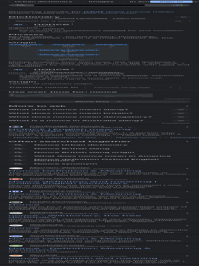 Wha Does Nonce Mean - Google Search | PDF | Adjective | Noun