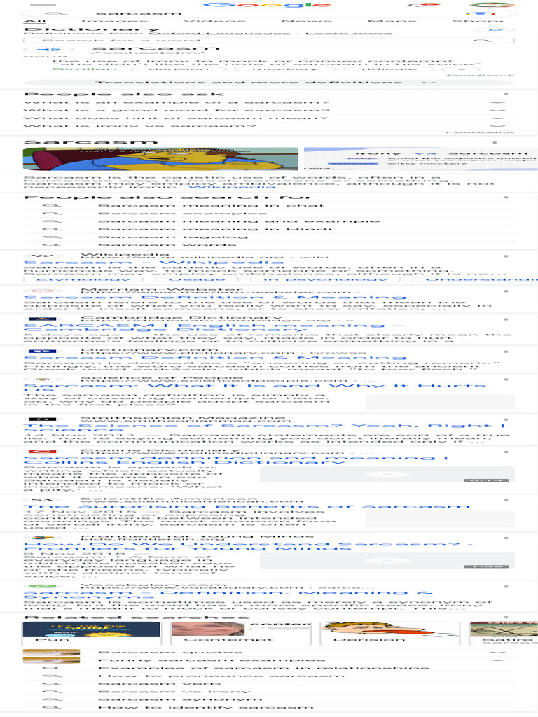 Sarcasm Google Search Pdf Linguistics
