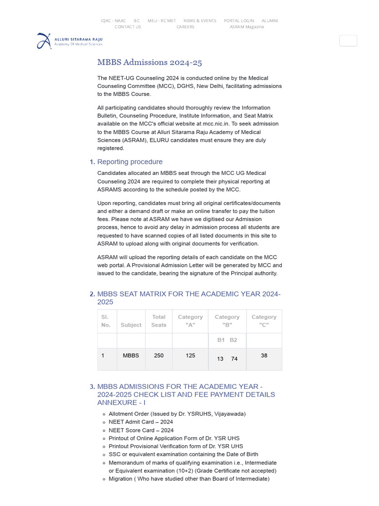 Alluri Seetharama Raju Academy of Medical Sciences, Eluru-Joninig ...