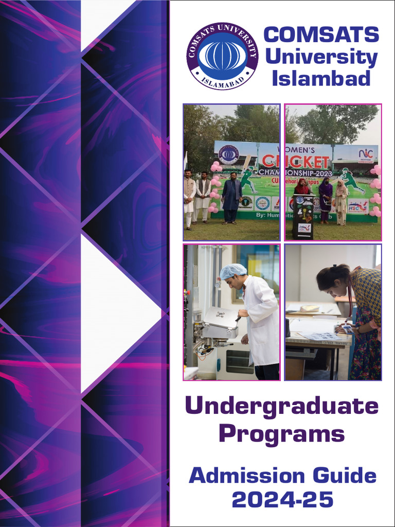CUI Lahore Undergraduate Admission Guide 2024 | PDF | Bachelor's Degree ...