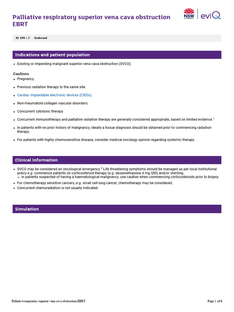 EVIQ SVCO | PDF | Oncology | Radiation Therapy