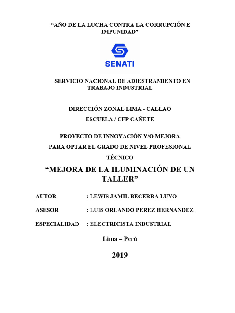 Becerra Luyo Lewis Jamil | PDF | Diodo emisor de luz | Ingenieria Eléctrica