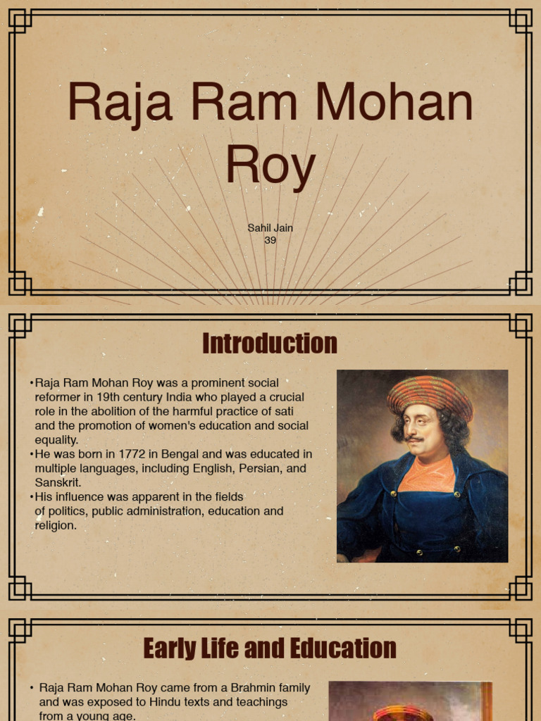 Raja Ram Mohan Roy | PDF | Caste | Female Education