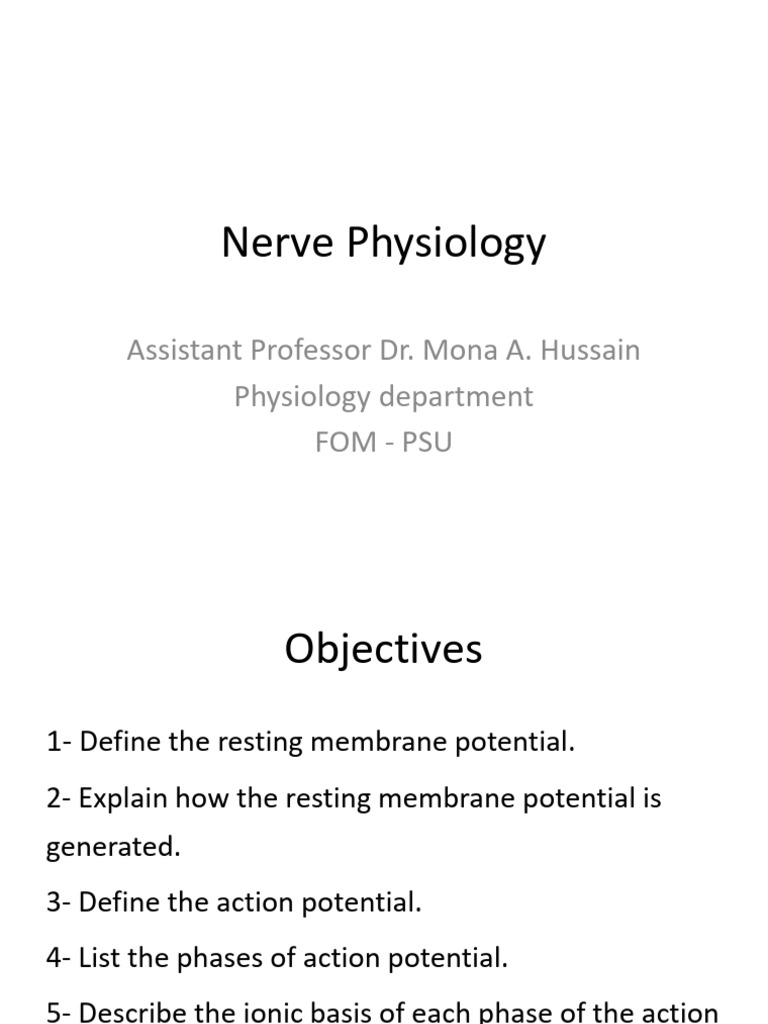 Nerve Action, Graded Potential Marked | PDF | Membrane Potential ...
