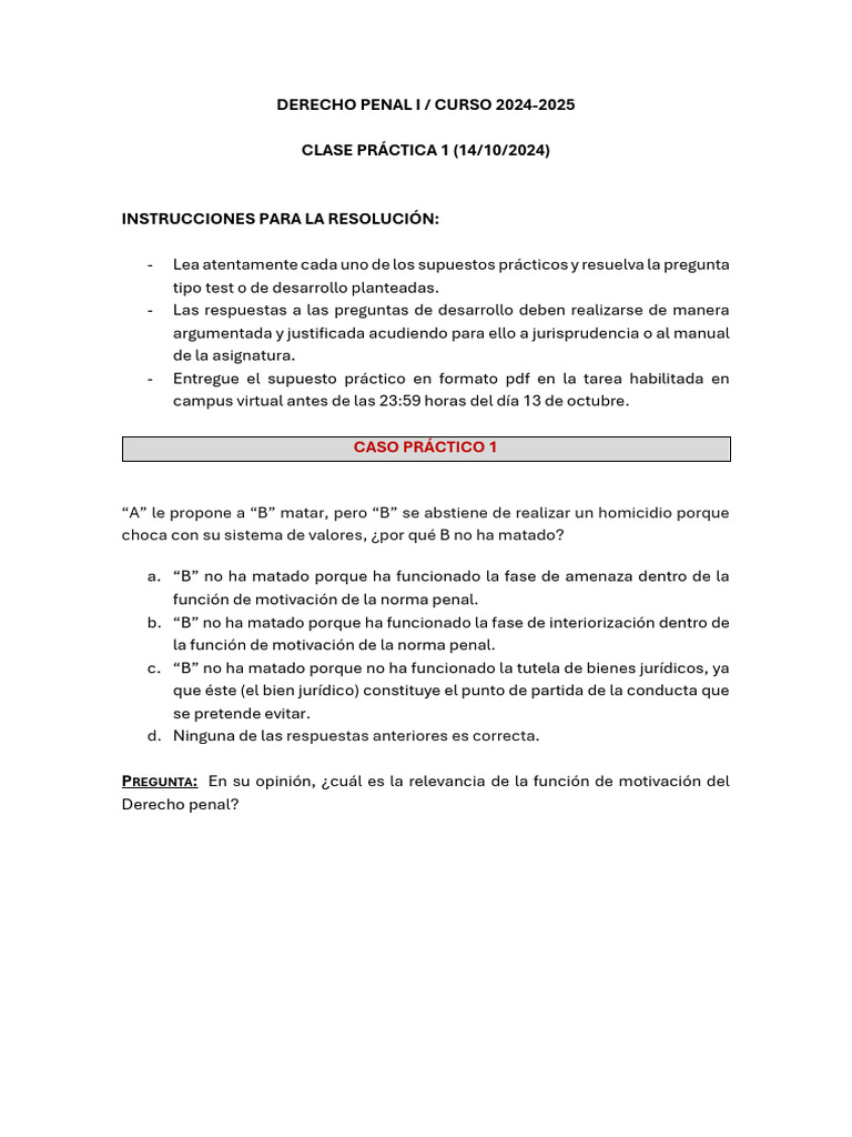Enunciado Actividad Práctica 1 | PDF | Violación | Derecho penal