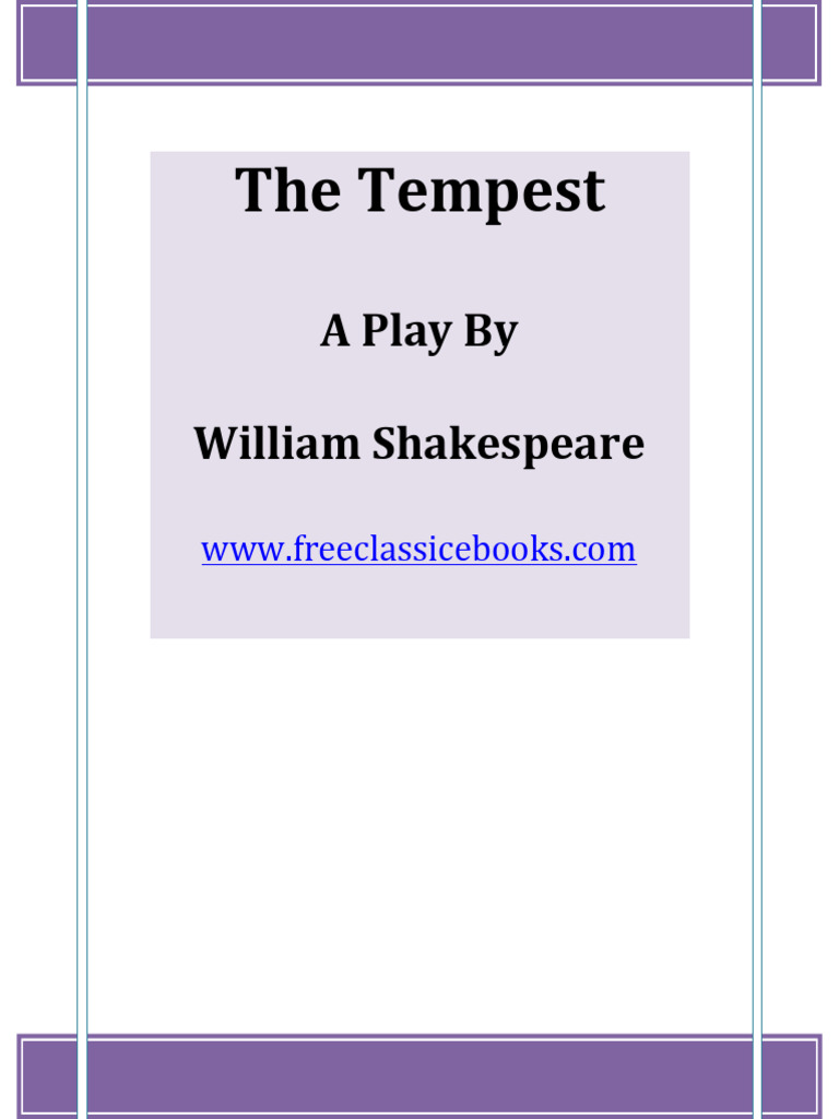 The Tempest | PDF | The Tempest