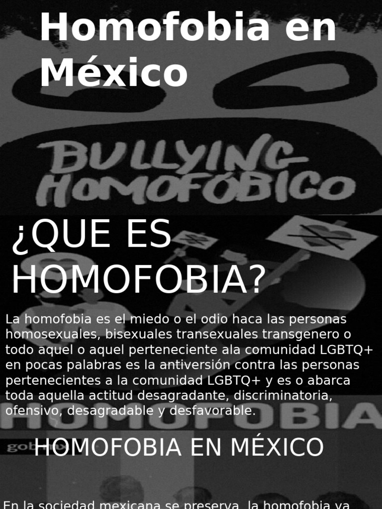 Homofobia en México: Retos y Avances | PDF | Homosexualidad | Homofobia