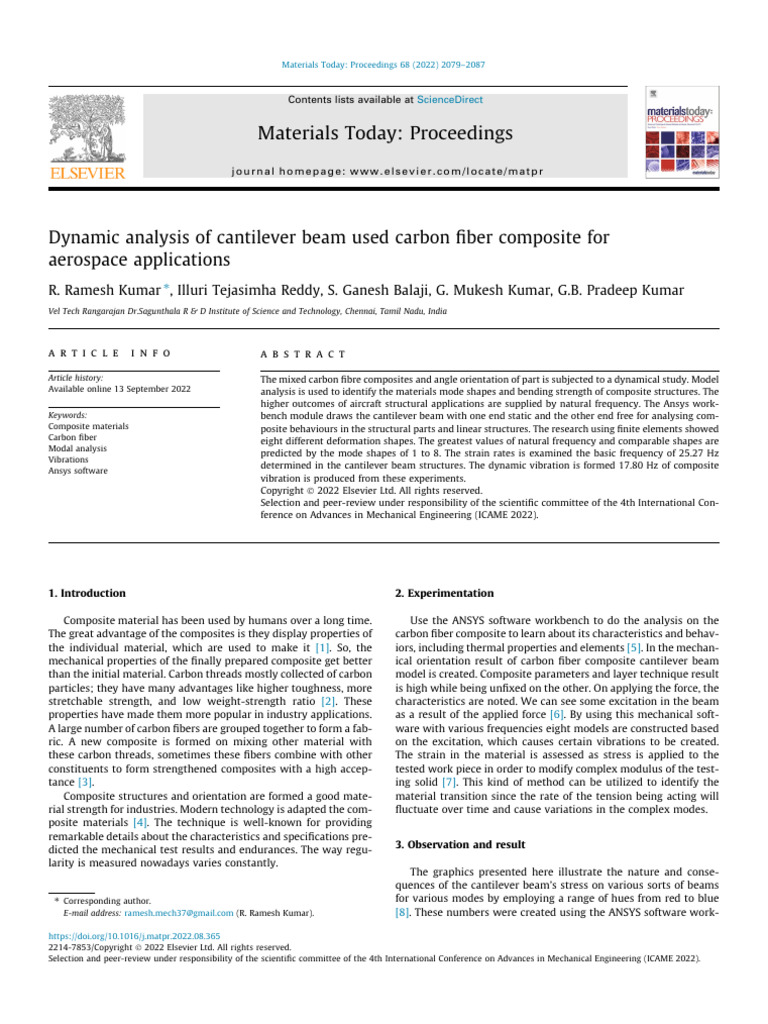 01_ Ben Hachem Mourad | PDF | Composite Material | Deformation (Engineering)