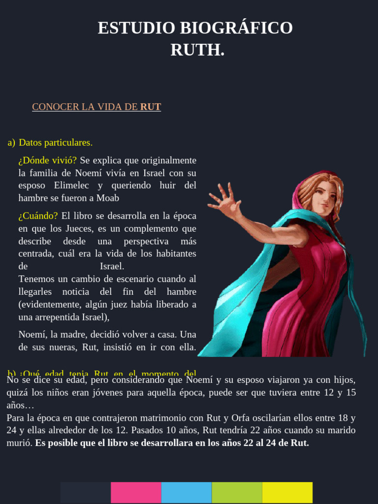 Metodo Biografico Rut | PDF | Rut (figura bíblica) | Noemí (figura bíblica)