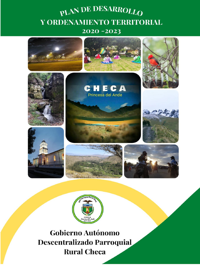 Actualización PDOT Checa 2020-2023 | PDF | Planificación