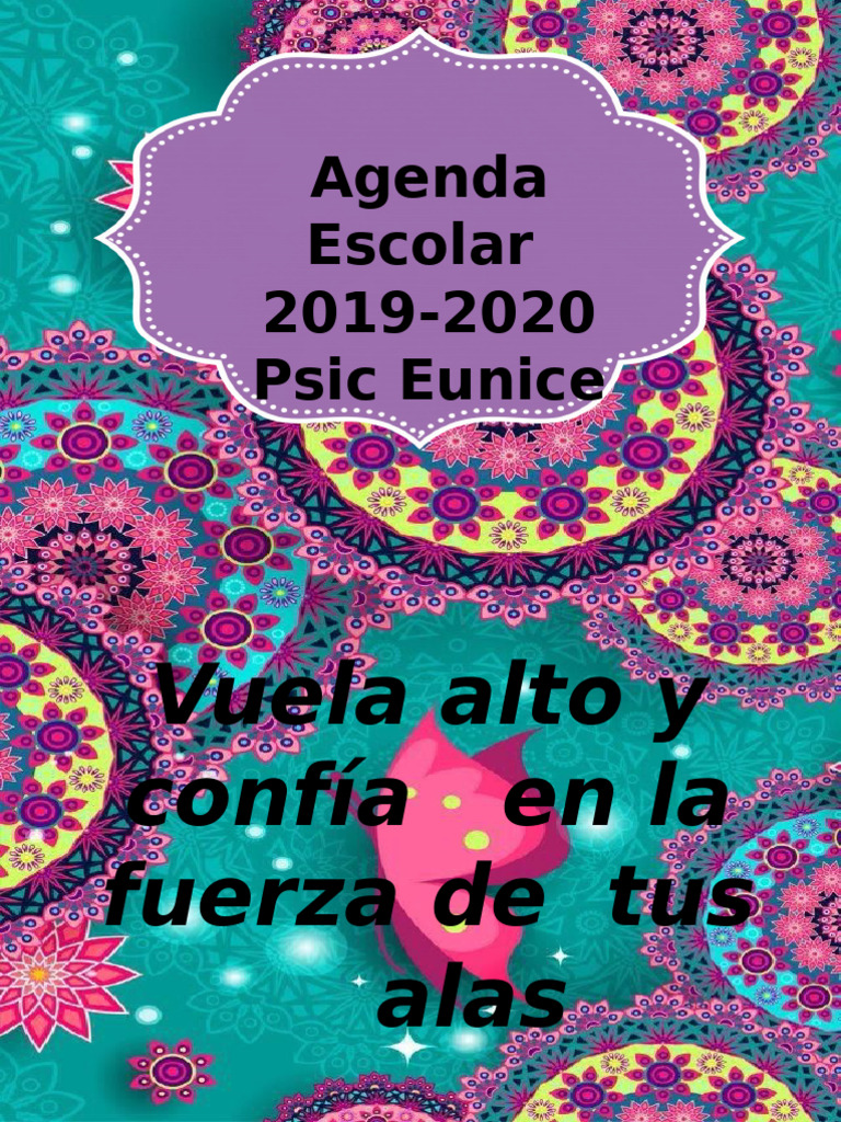 Agenda Escolar 2019-2020 Completa | PDF