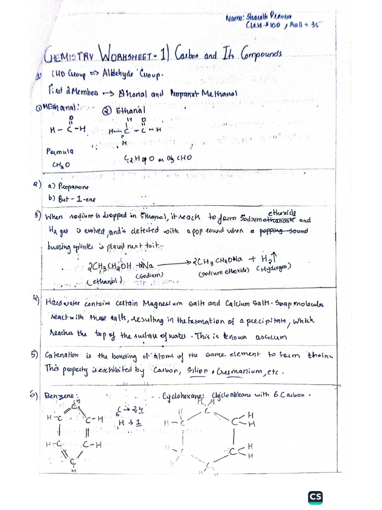 Chem Worksheet | PDF