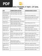 AY 24-25 CIE-EDEXCEL IGCSE MAY-JUNE 2025 EXAMINATION TIMETABLE | PDF ...