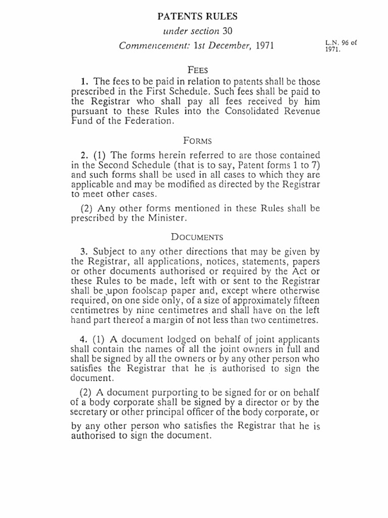 Nigeria-patent-Rules | PDF | Patent | Glossary Of Patent Law Terms