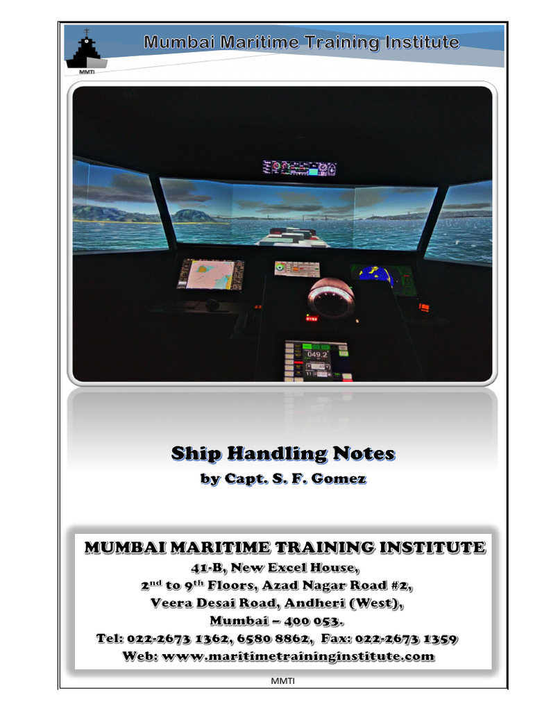 Ship Handling Mmti | PDF | Tugboat | Anchor