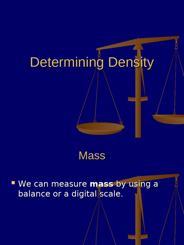 CH 8 Determining Density | PDF | Volume | Density