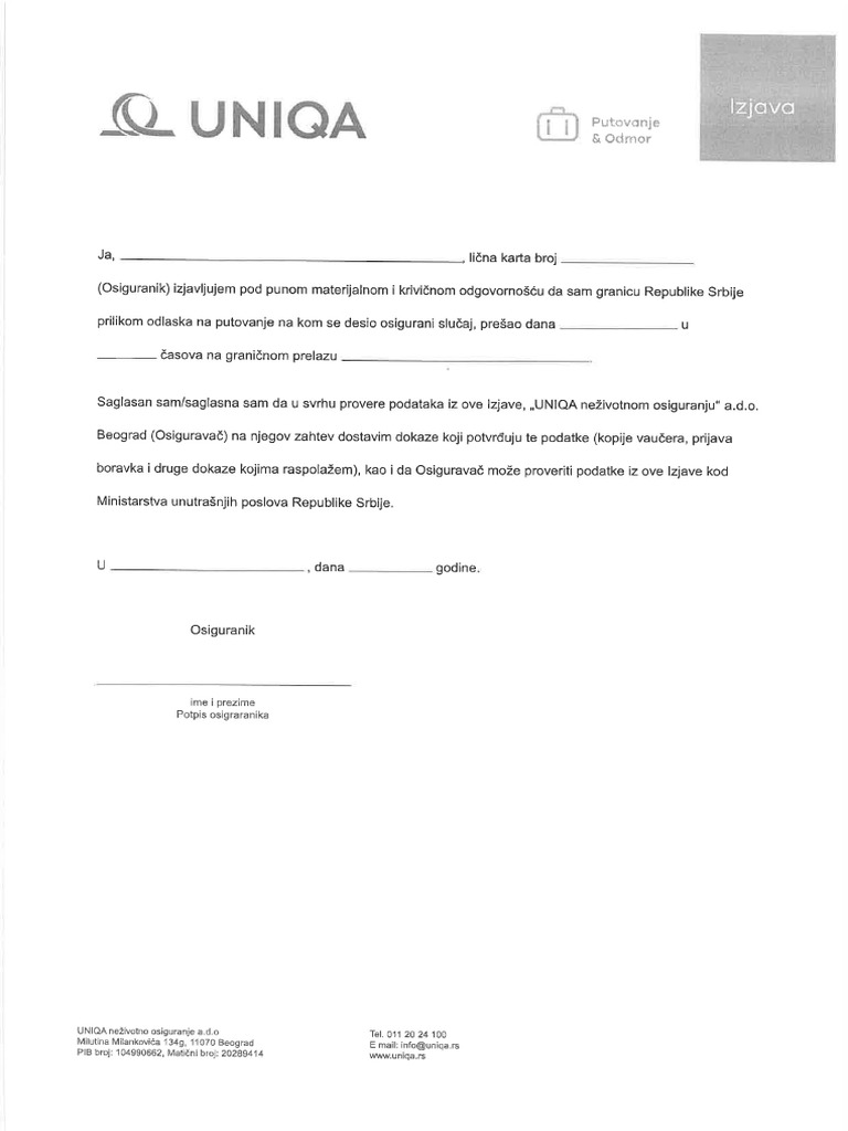 Izjava o Prelasku Granice - PA-3684 - 24 - 20763309 | PDF