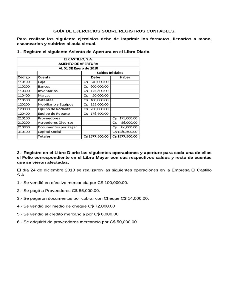 guia_ejercicios_practicos_s8 | PDF | Business