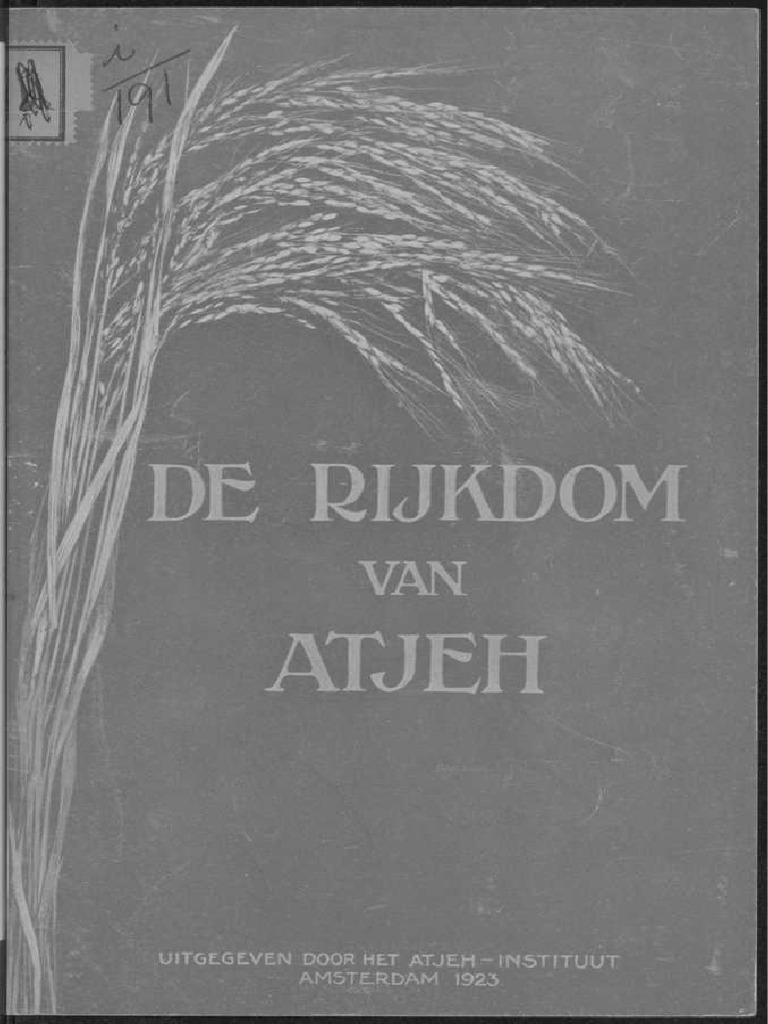 De Rijkdom Van Atjeh | PDF