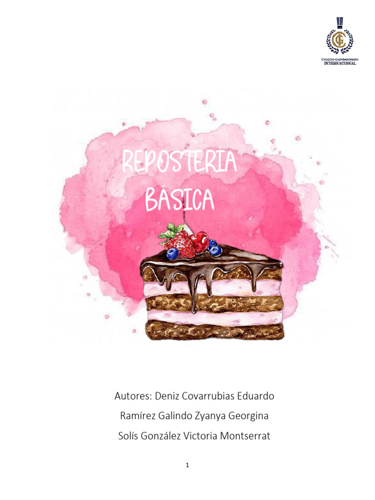 Manual Repostería Básica 2024B | PDF | Crema | Melaza